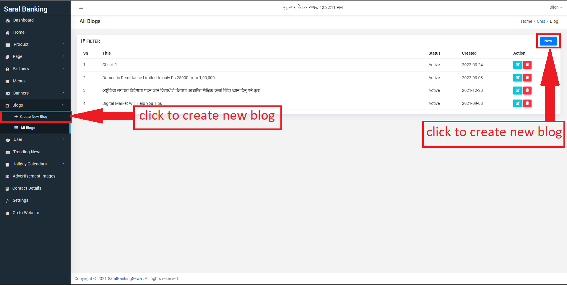 Cms Module — Saral Banking Sewa 0.1 documentation